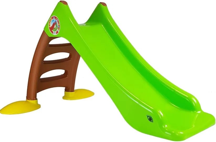 Dorex Zahradní skluzavka s žebříkem pro děti 424, zeleno-hnědá, 130 cm