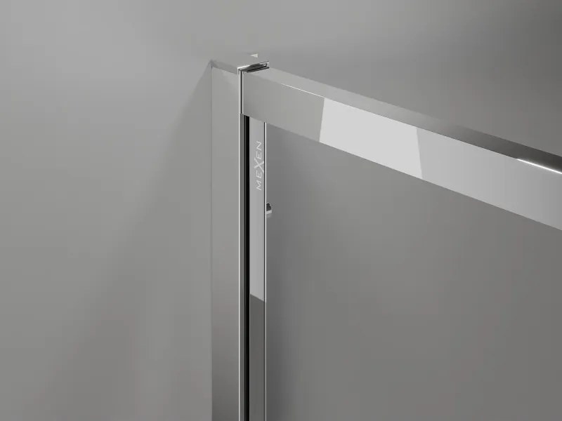 Mexen Exo, posuvná sprchová kabina, dveře 85 cm + boční stěna 85 cm, transparentní sklo, chrom, 8153-085-085-01-00