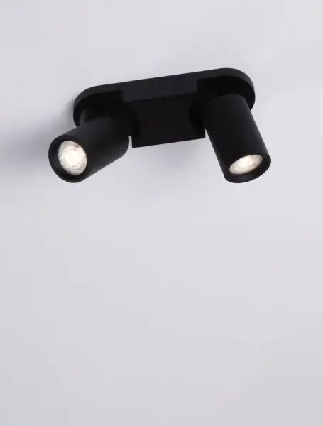 Minimalistické bodové svítidlo Esto 2 Černá