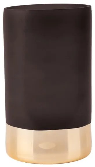 Černo-zlatá váza PT LIVING Glamour, výška 20 cm