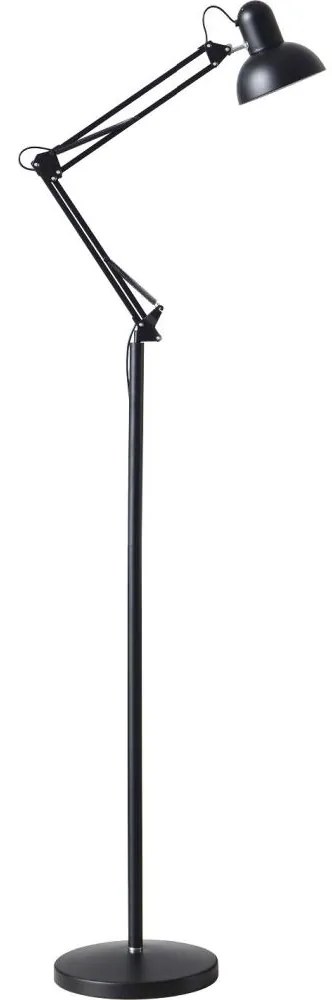 Flexibilní stojací lampa AURIQ 1xE27/60W/230V 184 cm černá