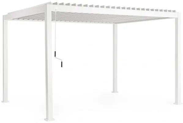 BIZZOTTO Bílá hliníková pergola s uzavíracími lamelami OCEAN 3x4 m 0795774