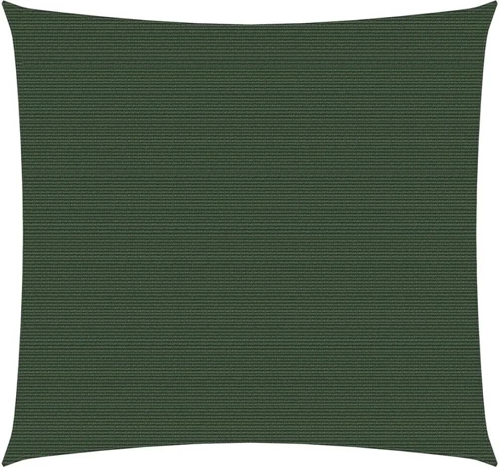 vidaXL Plachta proti slunci 160 g/m² čtverec 4,5 x 4,5 m HDPE [311167] Barva: Tmavě zelená