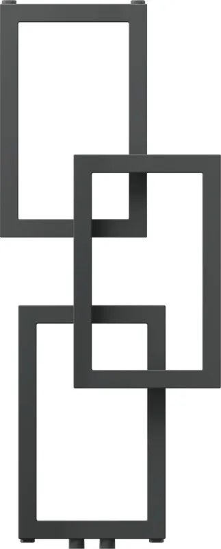 Mexen Grid, dekorativní koupelnový radiátor 870 x 360 mm, 209 W, grafitová, W215-0870-360-00-66
