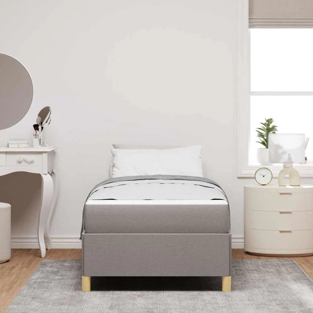 Rám postele Taupe 90 x 200 cm textil 3398910