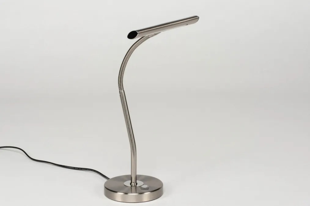 Stolní designová LED lampa Bank Retro Silver