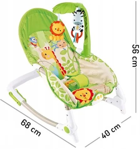 EcoToys Dětské vibrační lehátko 3v1, 88945