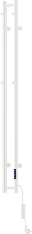 Mexen Pino, elektrické topné těleso s věšáky na ručníky 1405x137 mm, 150 W, bílá, W301-1405-137-00-20