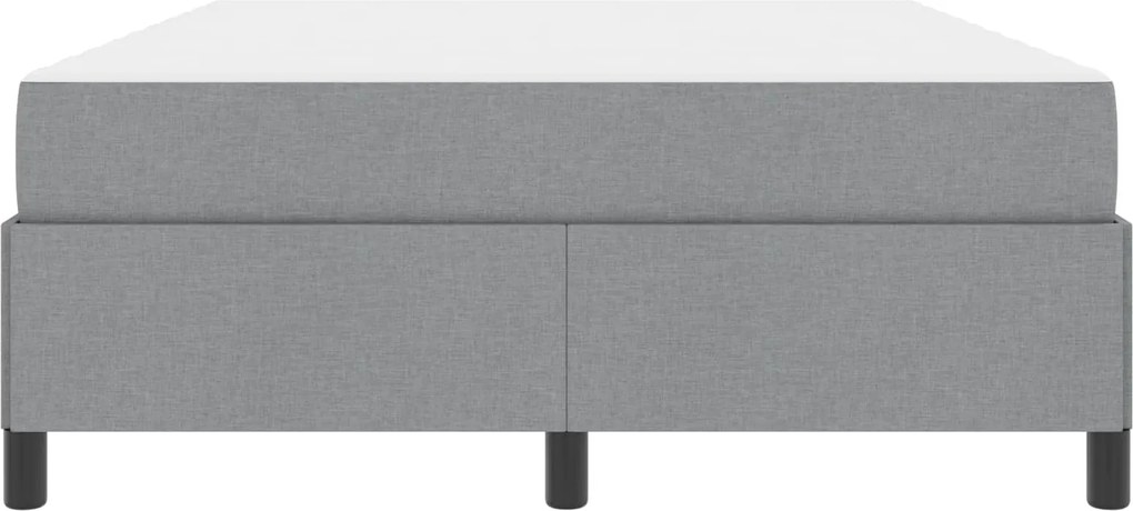 Postel s boxspringem Světle šedá 140 x 200 cm textil 3398864