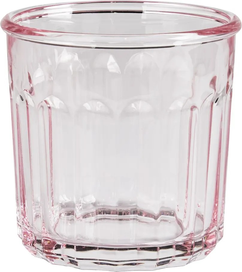 BARETTO Sklenice na vodu 380 ml - růžová