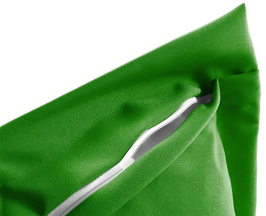 Biante Dekorační povlak na polštář s lemem Rongo RG-061 Sytě zelený 50 x 60 cm