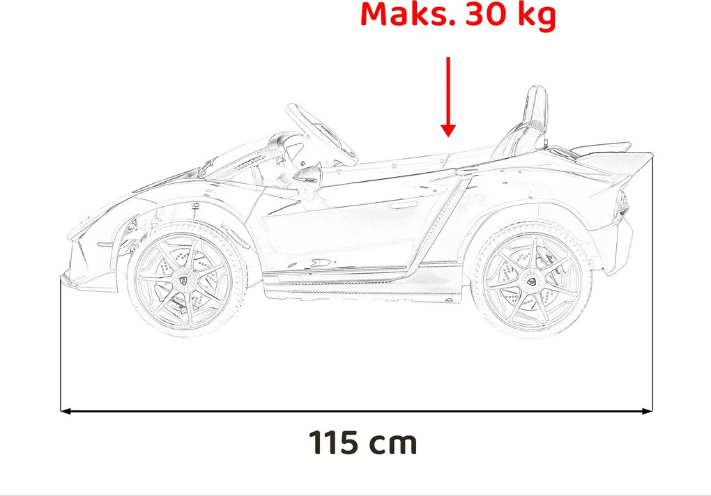 Ramiz Auto Lamborghini Invencible červené