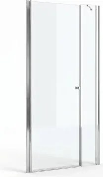 ALFA-V LINE Chrom 105 Čiré Sprchové dveře jednokřídlé s pevnou stěnou v rovině (80+30)