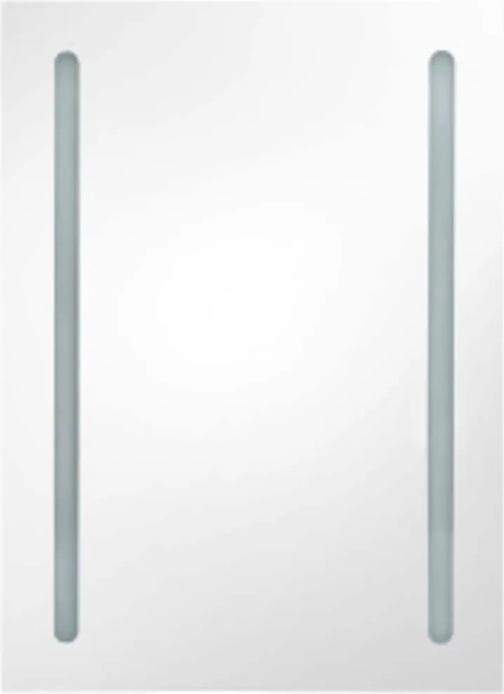 LED koupelnová skříňka se zrcadlem zářivě bílá 50 x 13 x 70 cm 326501