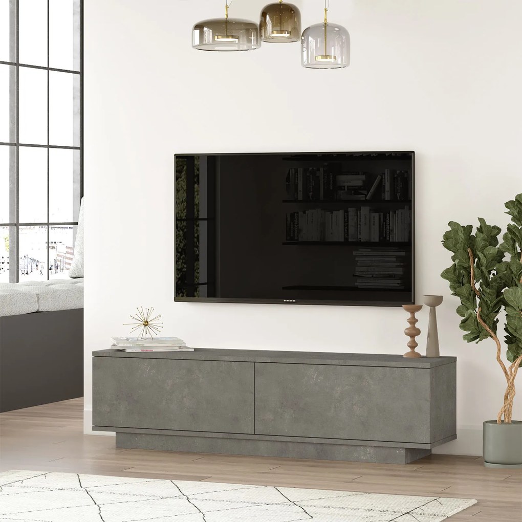 Kalune design Dřevěný TV stolek FN šedý 956LCS1622