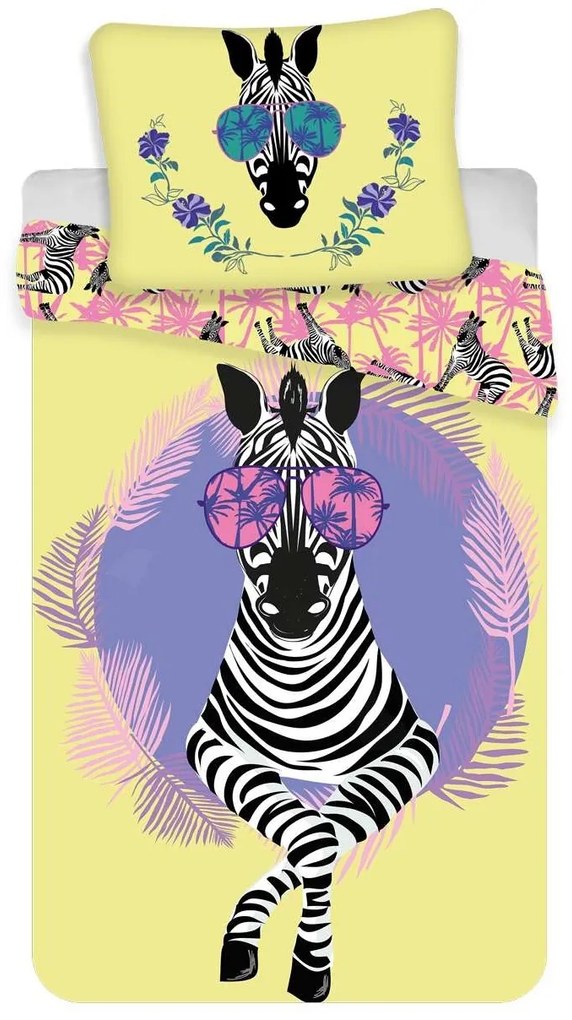 Jerry Fabrics Bavlněné povlečení Zebra