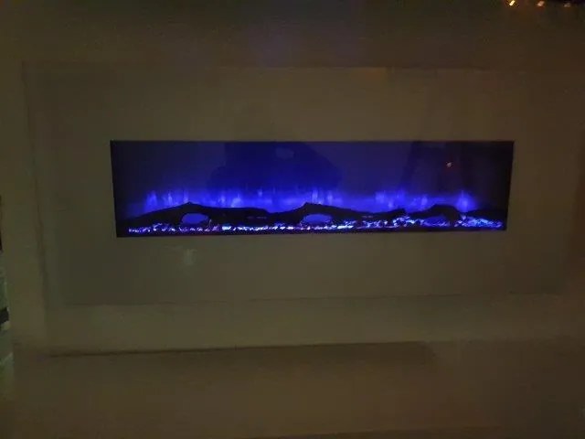 Electric fireplace -  LED elektrický krb 128 Black