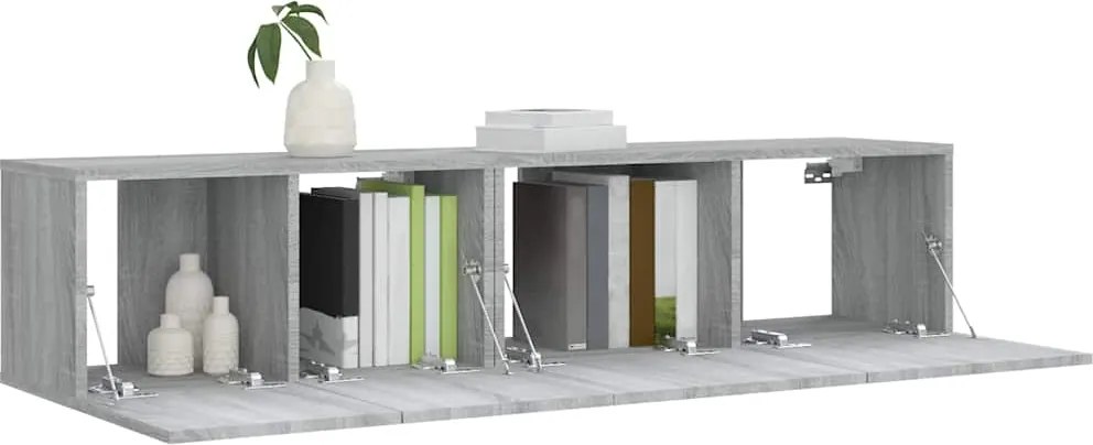 2dílný set TV skříněk šedý sonoma kompozitní dřevo 3120279