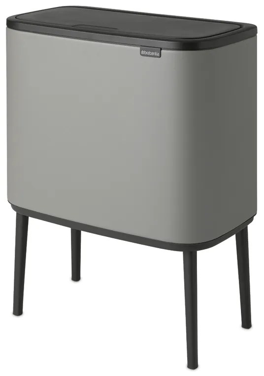 Brabantia BO TOUCH BIN Dotykový odpadkový koš 11+23 l - minerální světle šedá