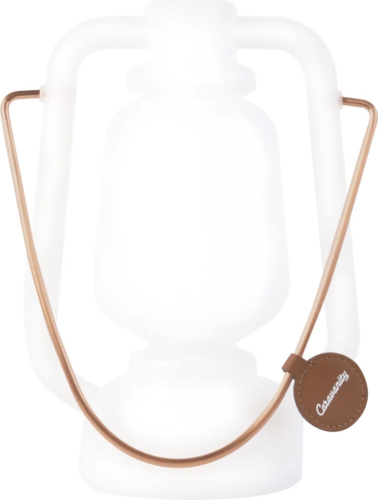 Stolní lampa bílá efekt plamene 22 cm - Storm Mini