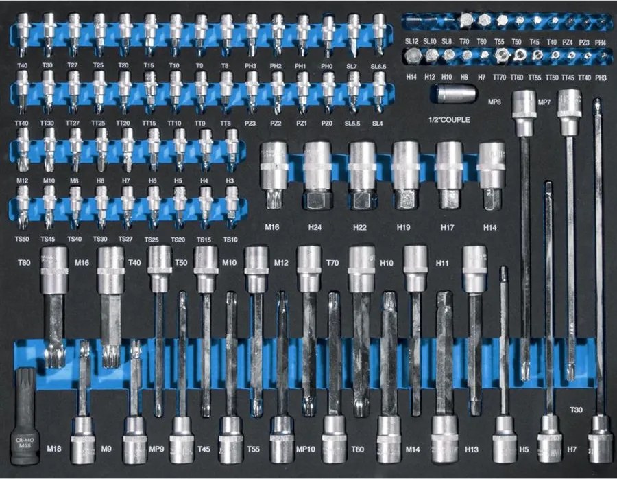 Dílenský vozík GUDE GW7 Black Line 226-DÍLŮ