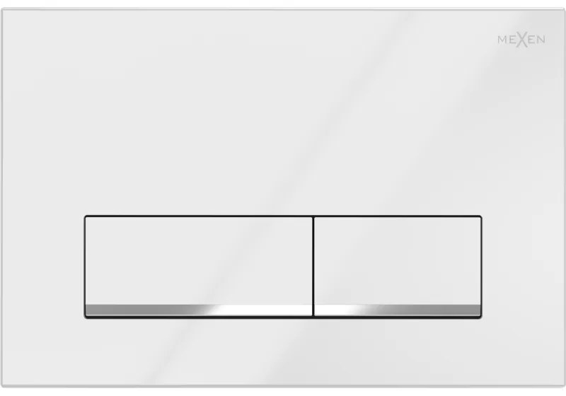 Mexen Fenix ​​12, splachovací tlačítko pro Mexen modul, bílá-chromová, 601200