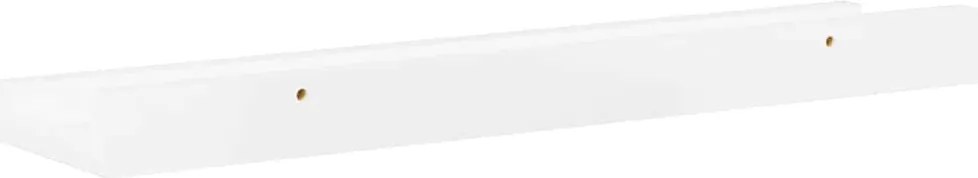 Nástěnné police 2 ks bílé s vysokým leskem 40 x 9 x 3 cm 326648