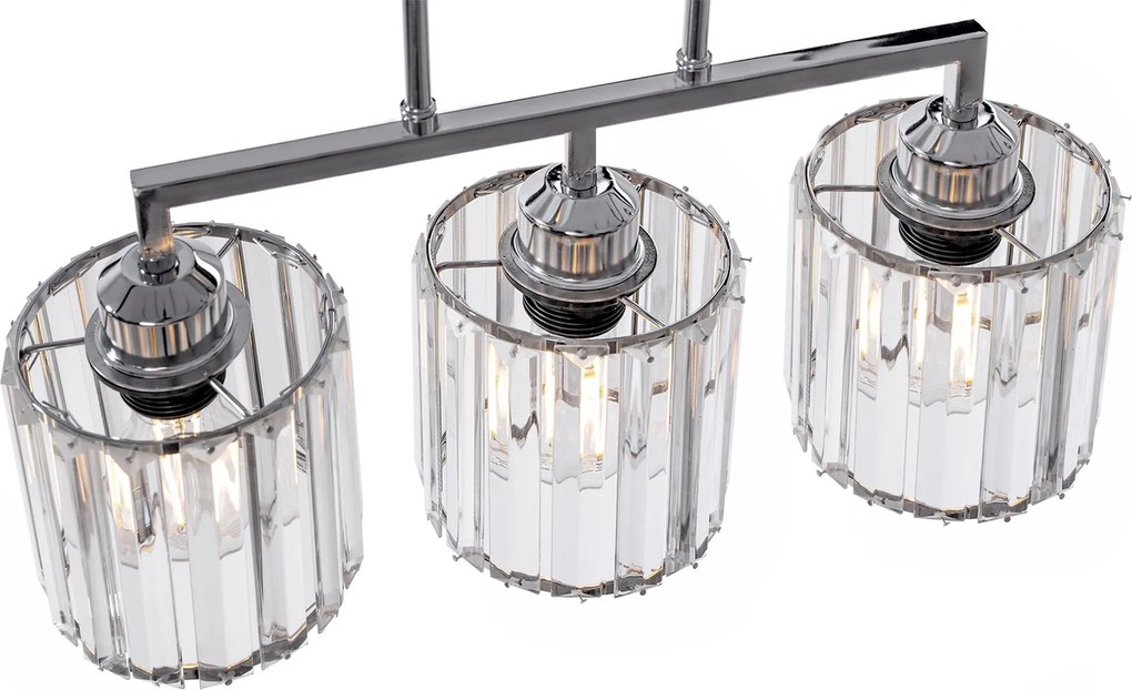 Toolight - Stropní svítidlo GLAMOUR 3xE27 392228, chromová, OSW-09685