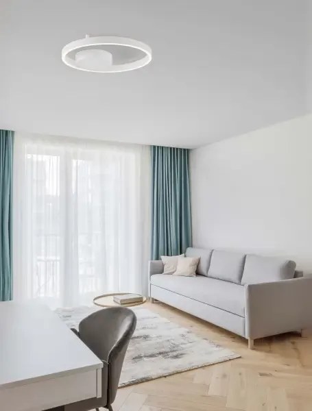 LED stmívatelné bílé designové stropní svítidlo Hedra