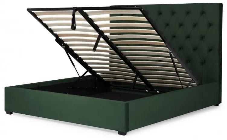 Hector Čalouněná postel Andrea 160x200 zelená