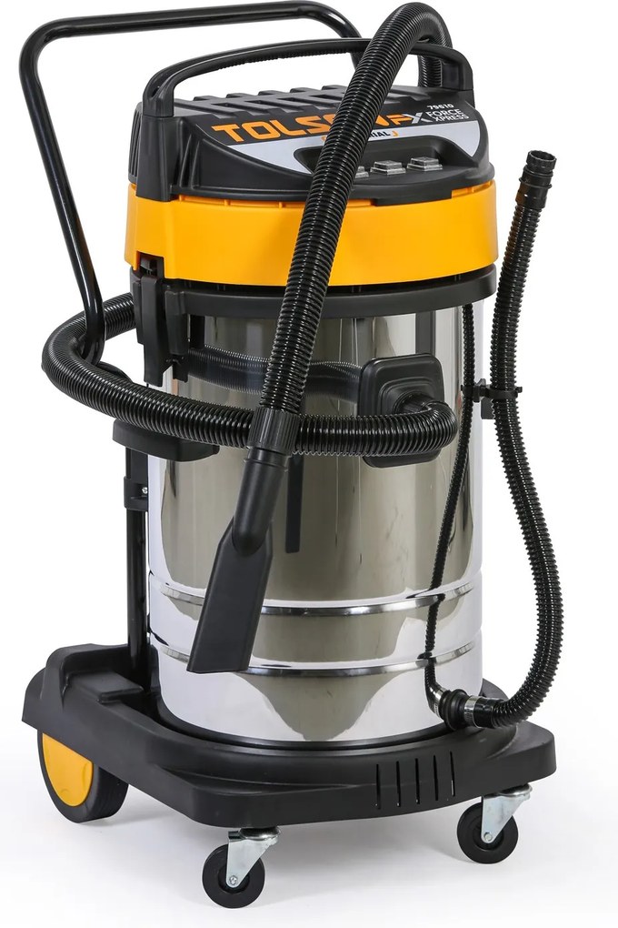 Průmyslový vysavač TOLSEN 79610, suché/mokré sání, 3000 W, 80 l
