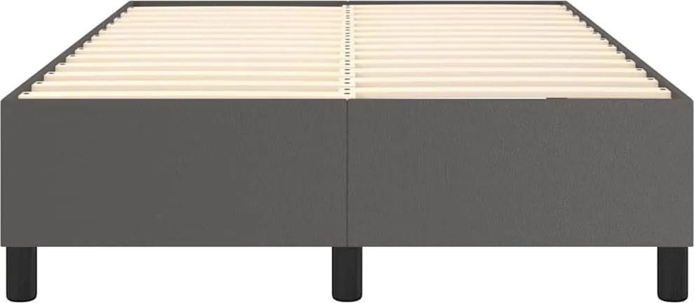 Rám postele s boxspringem šedý 120 x 200 cm umělá kůže 3121039