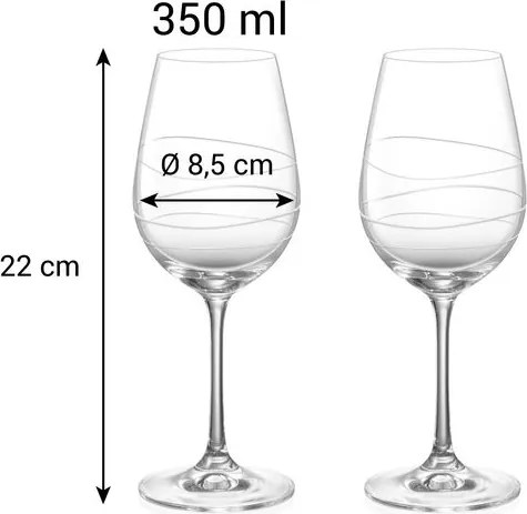 TESCOMA Sklenice na víno UNO VINO Vista 350 ml, 2 ks