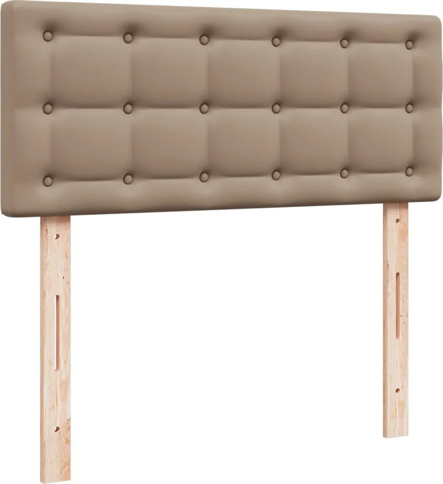 Box spring postel s matrací cappuccino 100x200 cm umělá kůže 3288411
