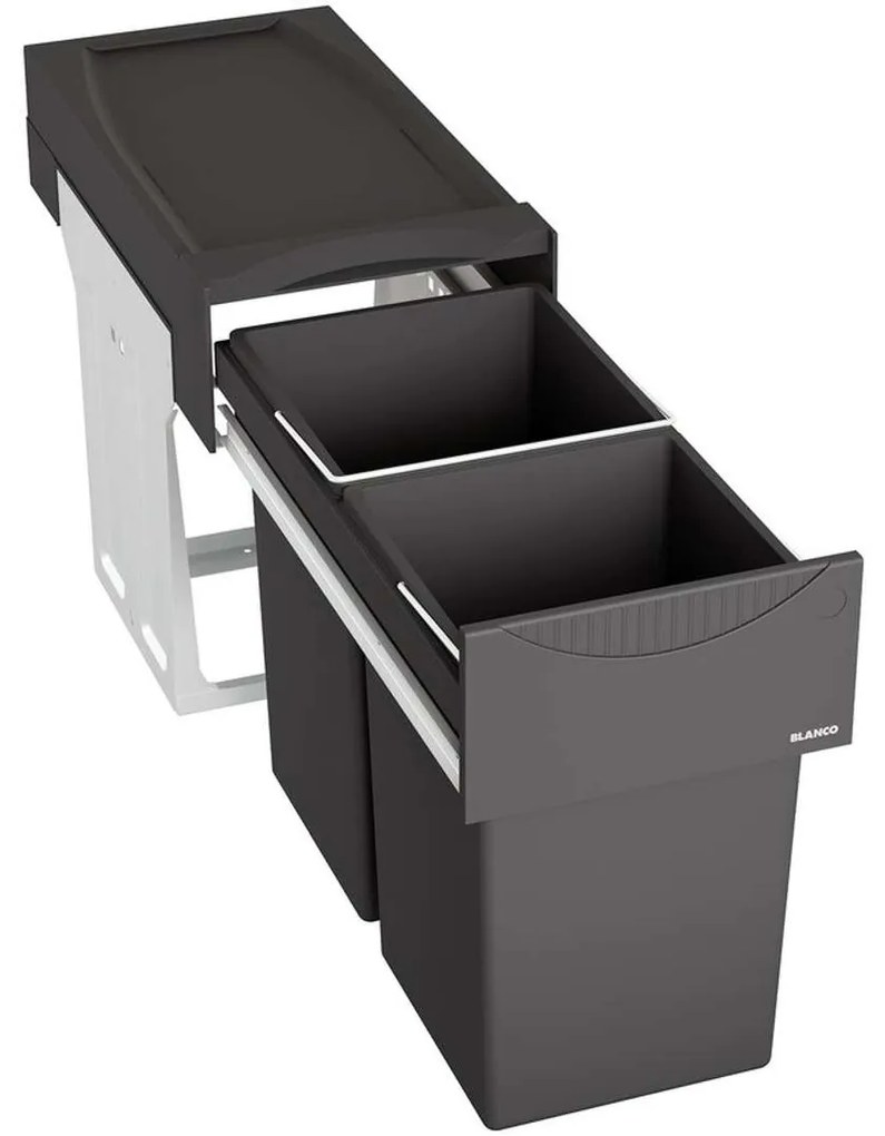 Blanco Botton II - Vestavný odpadkový koš, dělený, objem 30 l 526376