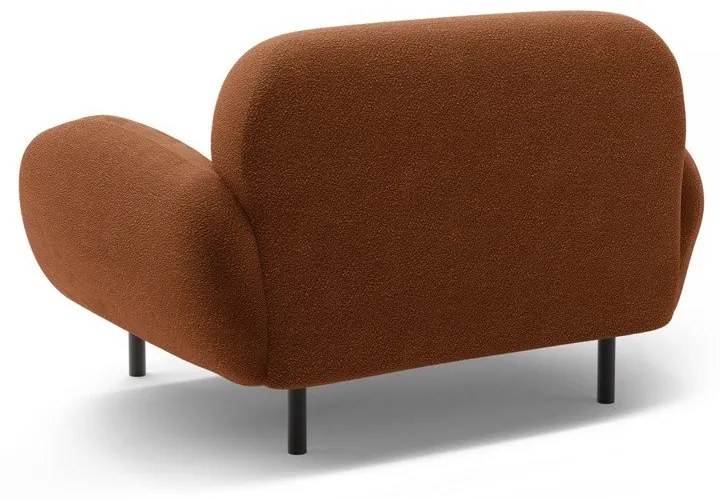 Křeslo z textilie bouclé v terakotové barvě Poppy - II. jakost – Micadoni