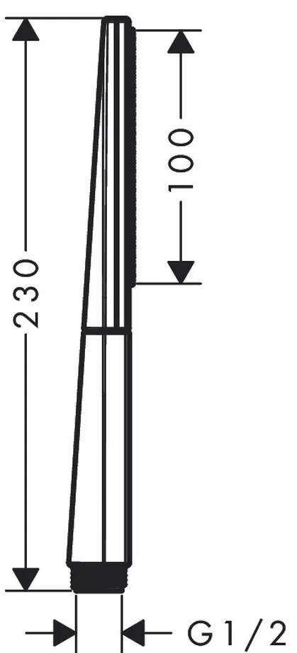 Hansgrohe Rainfinity, tyčová ruční sprcha 100 1jet EcoSmart, chromová, HAN-26867000