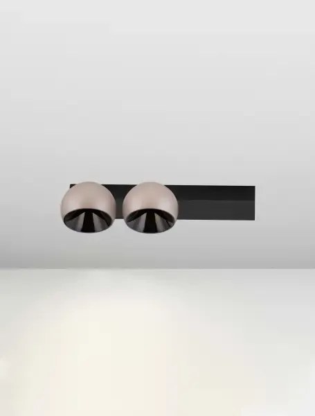 LED stmívatelné champaign zlato-černé moderní stropní svítidlo Lusa