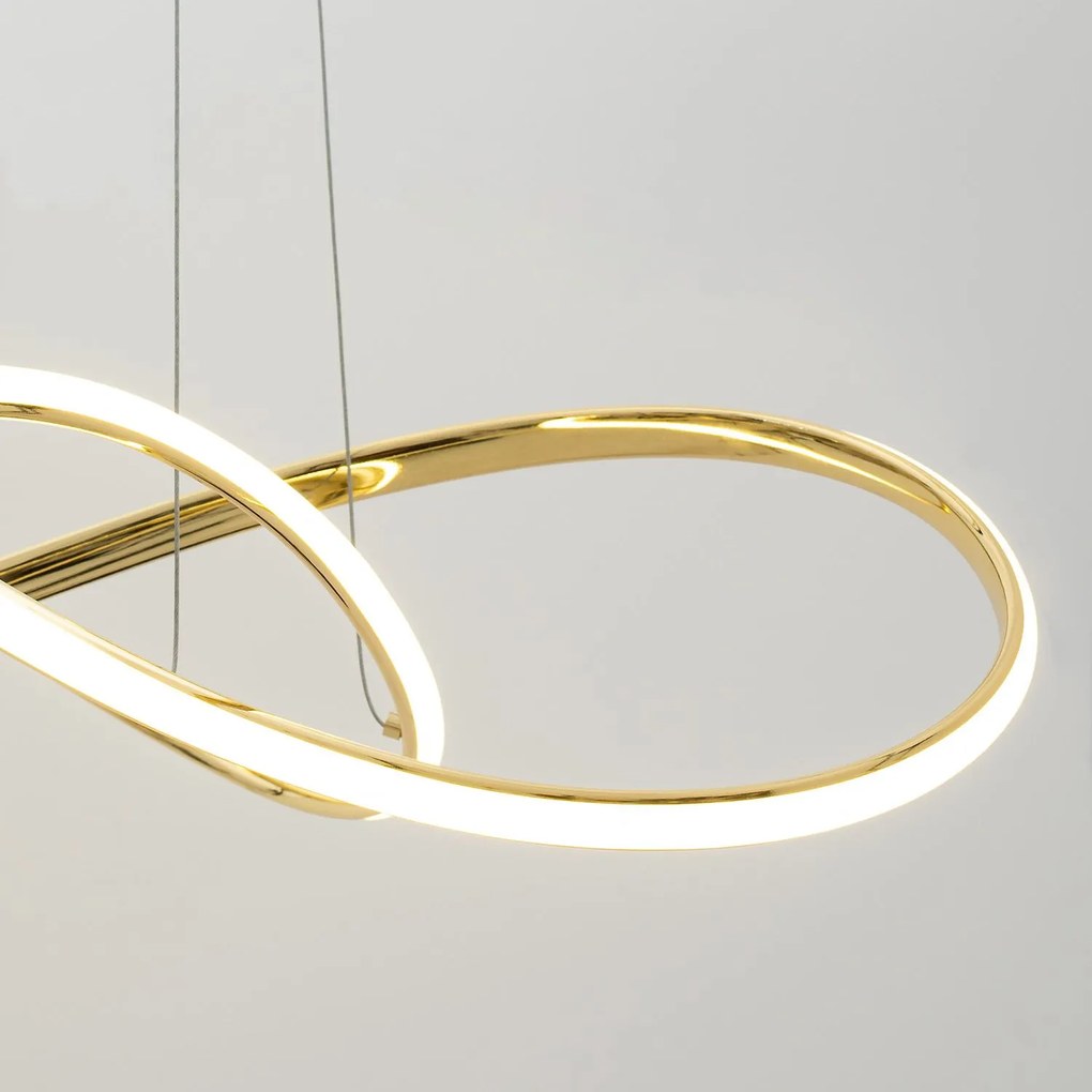 Toolight Toolight, LED stropní svítidlo, neutrální světlo 4000K, 32W, APP1601-CP, zlatá lesklá, OSW-05478