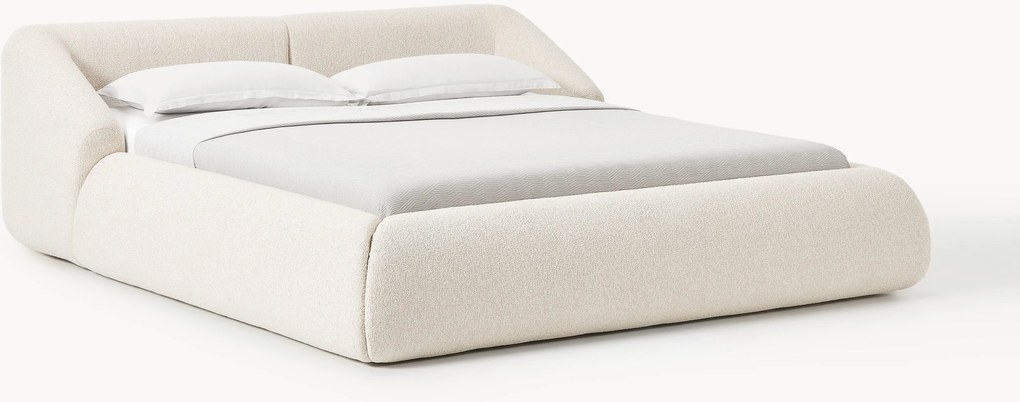Čalouněná bouclé postel Sofia