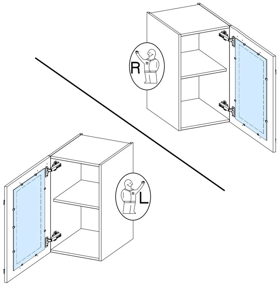 Kuchyňská linka LUNA bb | 260 cm | PREMIUM BOX zásuvky | UNI dvířka | bílá mat