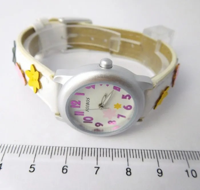 Foibos Dětské dívčí bílé hodinky Foibos 1055 pro malé děvčata
