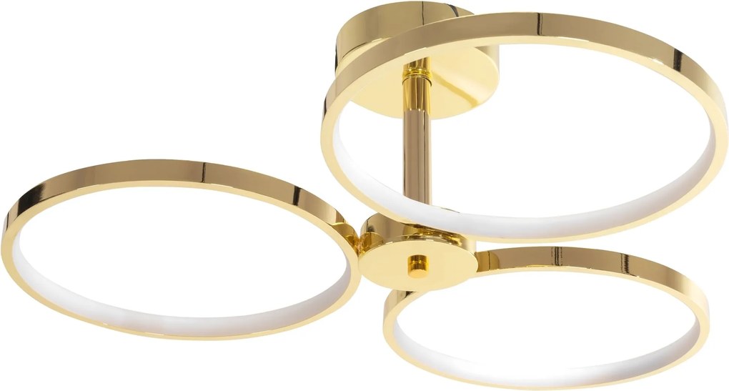 Toolight Toolight, LED stropní svítidlo + dálkové ovládání APP993-C, zlatá, OSW-08149