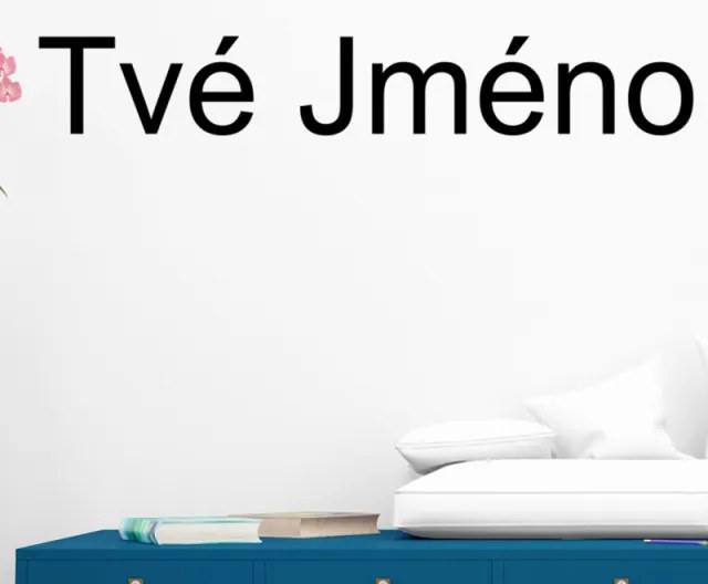 Samolepka s vlastním jménem (Arial)