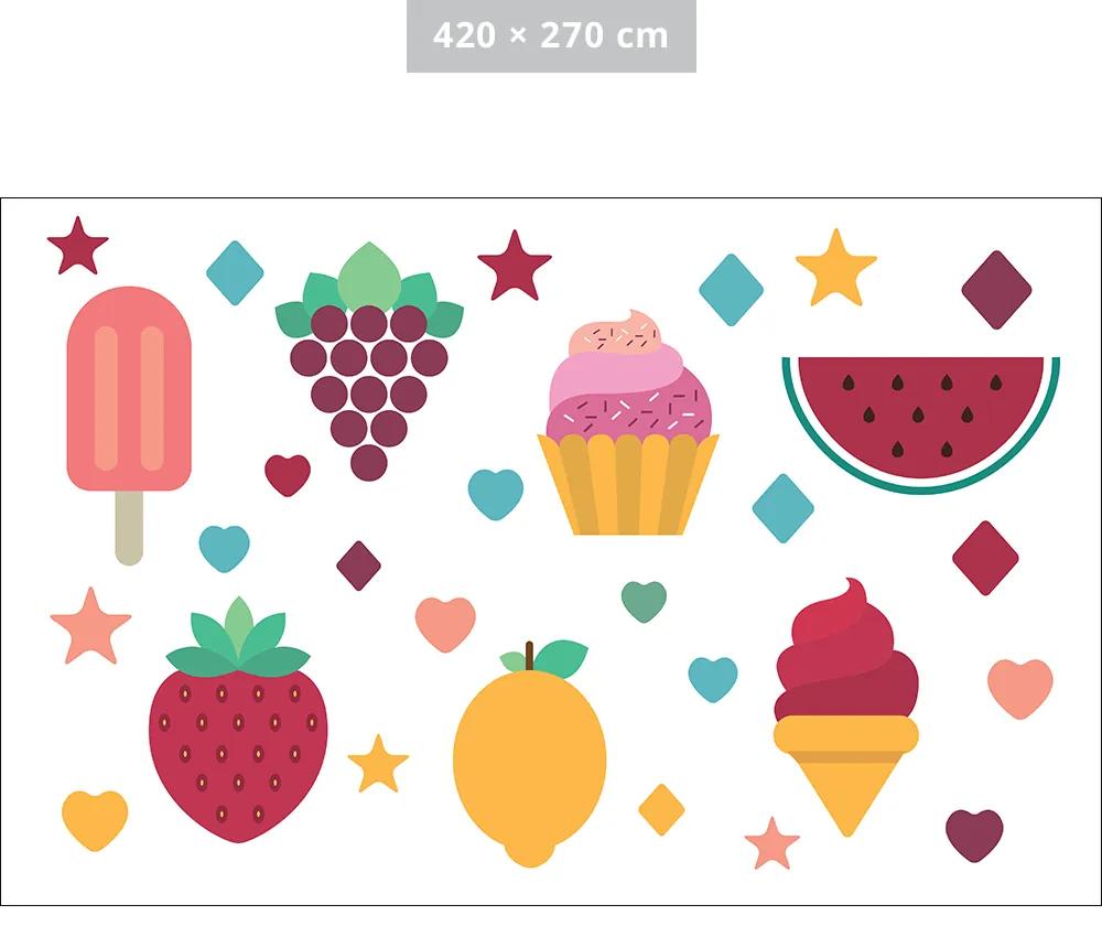 dětská obrazová tapeta sweets 02 Velikost: 420 × 270 cm