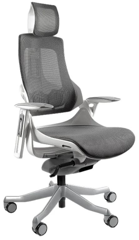 OnaDnes -20% Office 360 Šedá látková kancelářská židle Master A03