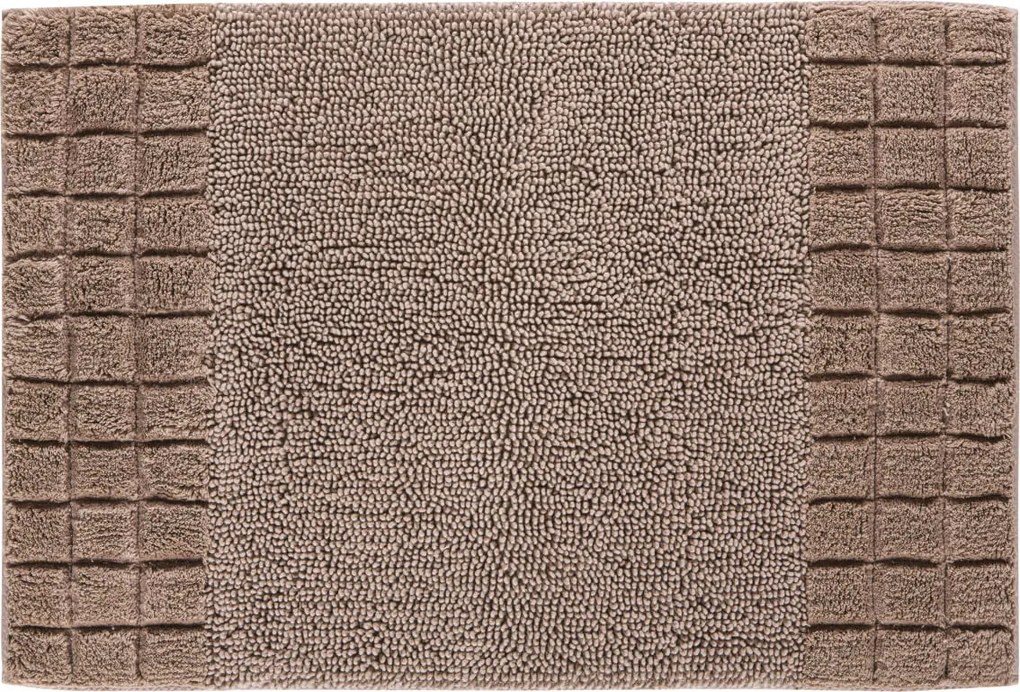 GRUND Koupelnová předložka CHESS taupe Rozměr: 60x90 cm