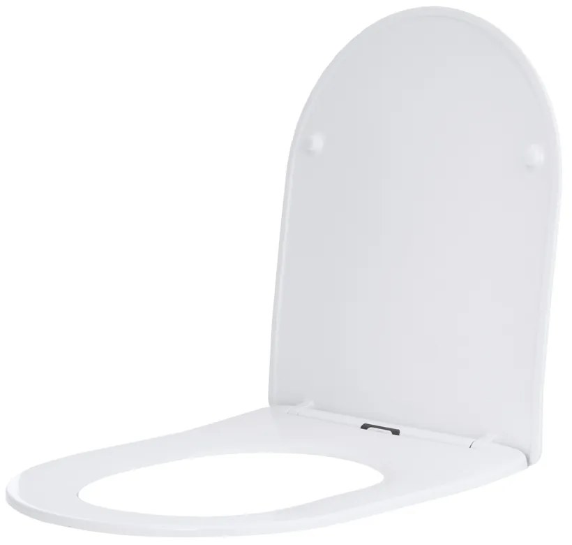 Gamma Magro, toaletní WC sedátko 438x361mm z duroplastu s pomalým zavíráním, bílá, GMA-MAGRO