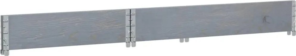 Zahradní truhlík šedý 120 x 80 cm masivní borové dřevo 3295845