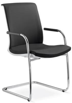 LD seating Konferenční židle LYRA NET 214-Z Barva kostry chromová kostra GALERIE - Čalounění LD seating LÁTKY 1 / DINO, ERA, ONE 2021